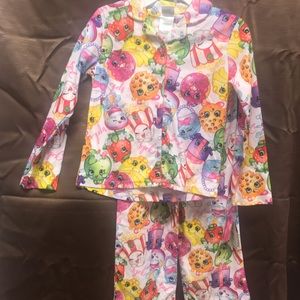 shopking & emoji | Pajamas | Shopkins Emoji Girls 2 Pc Coat Style ...